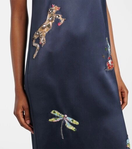 ALEMAIS Spaghetti Strap Midi Dress