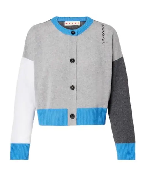 Marni Colorblocked Cashmere Cardigan
