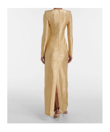 Oscar De La Renta Lamé Gown - Nude