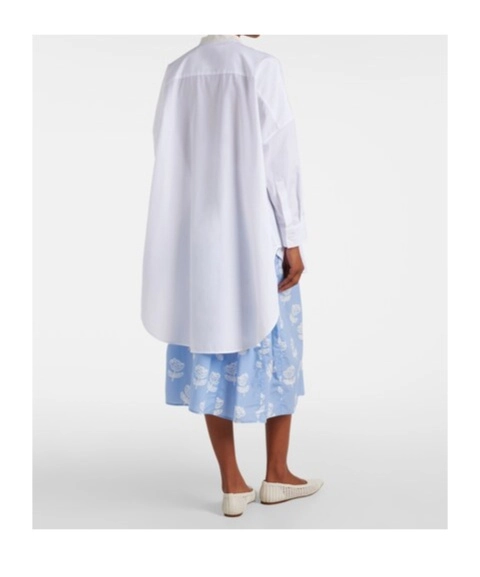 Marni Tie-neck Cotton Shirt Dress