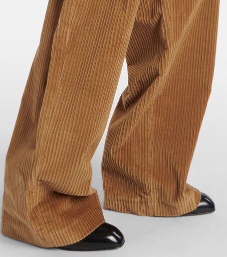 Altuzarra Pip Cotton Corduroy Wide-leg Pants - Brown