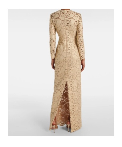 Oscar De La Renta Floral Lace Gown