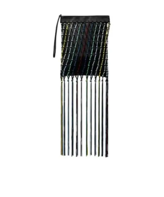 Gabriela Hearst Naila Fringed Leather Pouch - Black