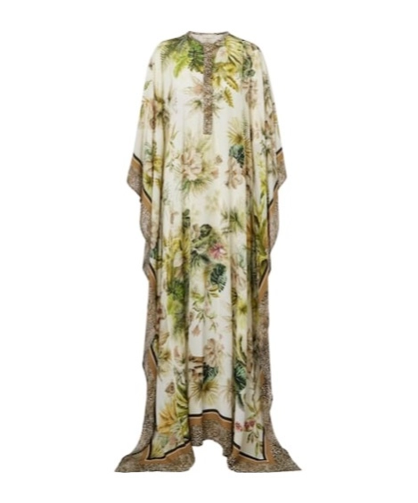 Elie Saab Savannah Printed Chiffon Dress - Nude