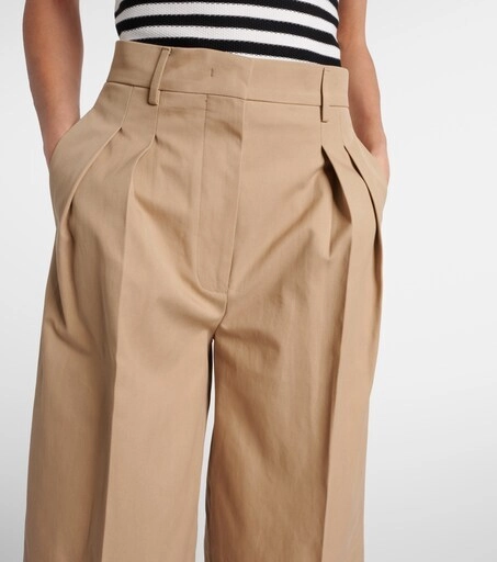 Altuzarra High-rise Cotton Wide-leg Pants