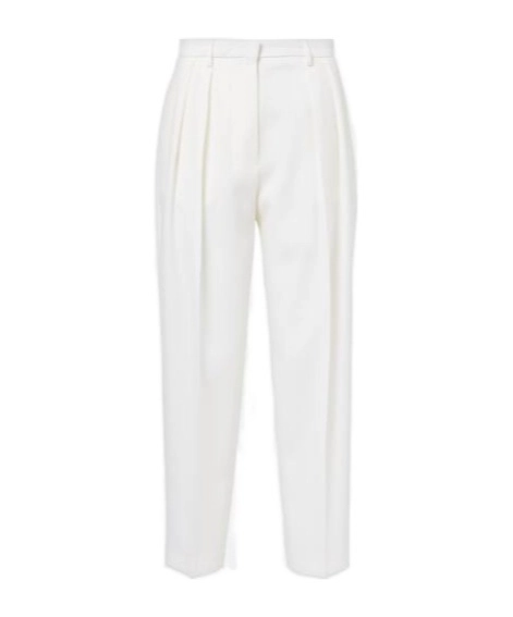 Altuzarra Emmett High-rise Wool Tapered Pants - White