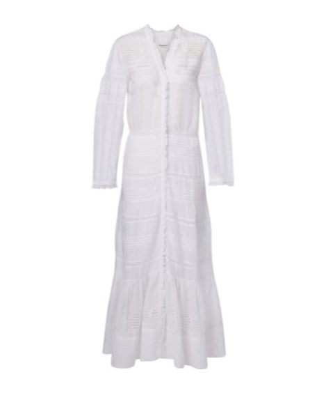 Isabel Marant Étoile Lace-trimmed Cotton Maxi Dress