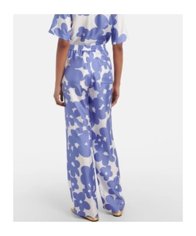 Marni Floral Silk Wide-leg Pants