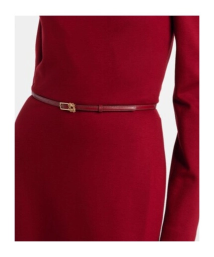 Elie Saab Belted Off-shoulder Jersey Gown