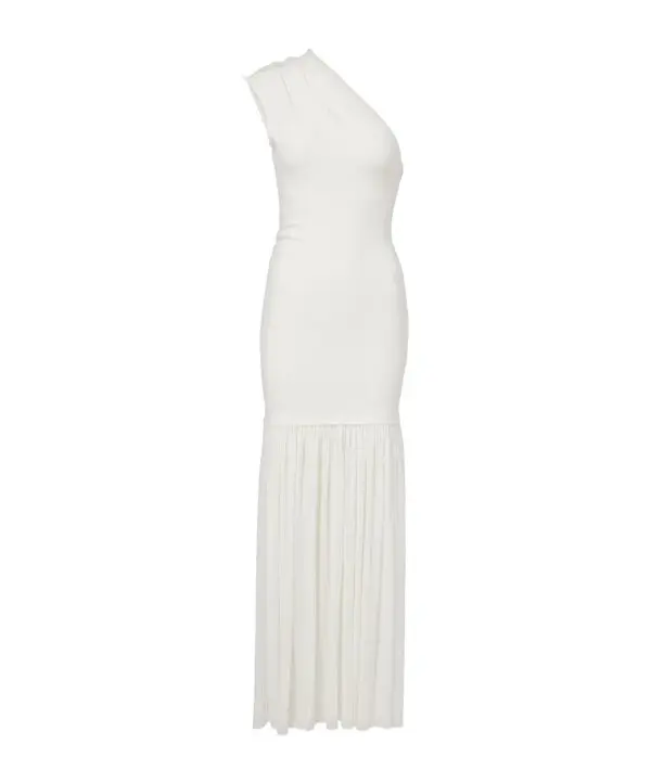 Proenza Schouler Cora One-shoulder Crepe Chiffon Maxi Dress