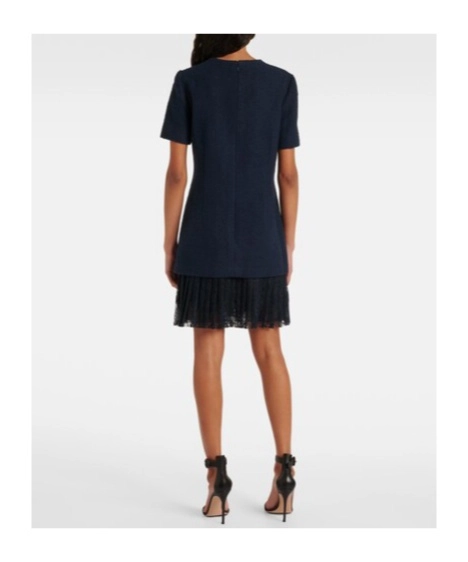 Oscar De La Renta Tweed And Lace Minidress