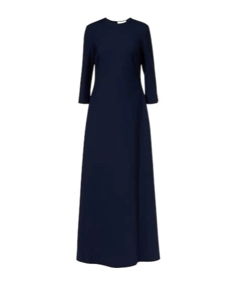 Oscar De La Renta Embellished Open-back Wool-blend Kaftan - Black
