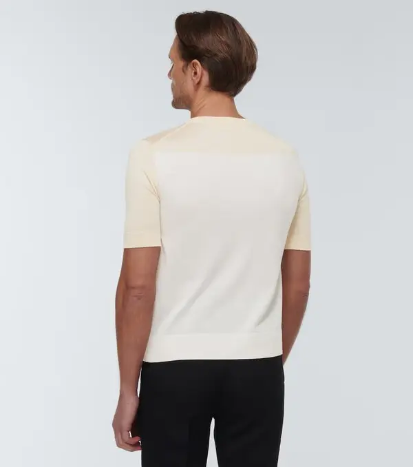 JIL SANDER Oversized Silk T-shirt