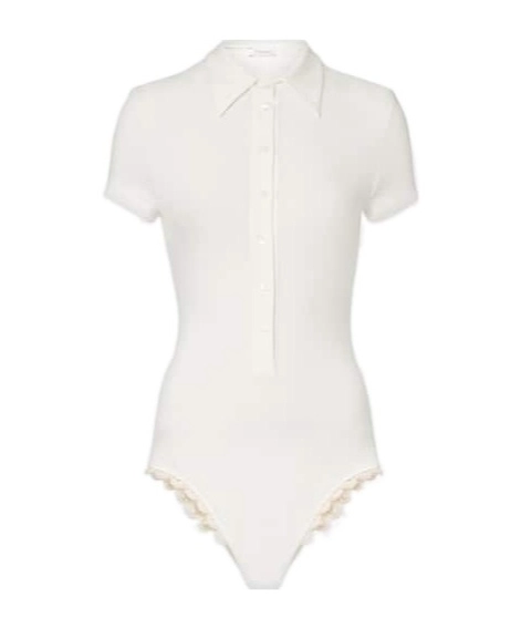Magda Butrym Short-sleeved Jumpsuit - White