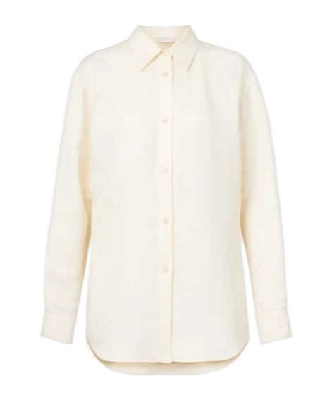 Gabriela Hearst Ferrara Linen And Silk Shirt - White