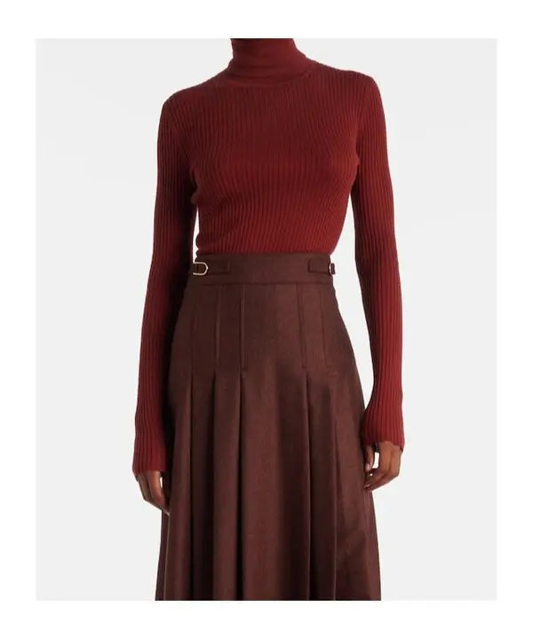 Gabriela Hearst Peppe Cashmere And Silk Turtleneck