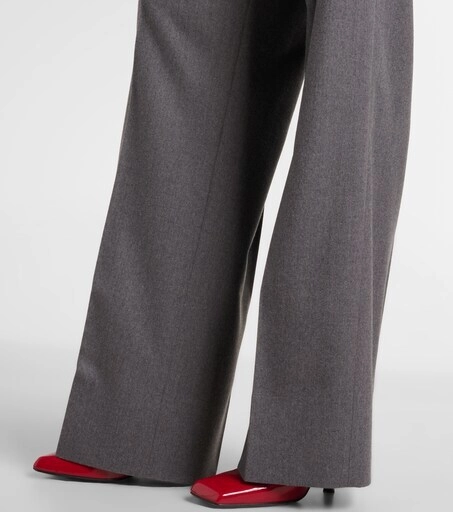 Stella McCartney Wool Flannel Straight Pants