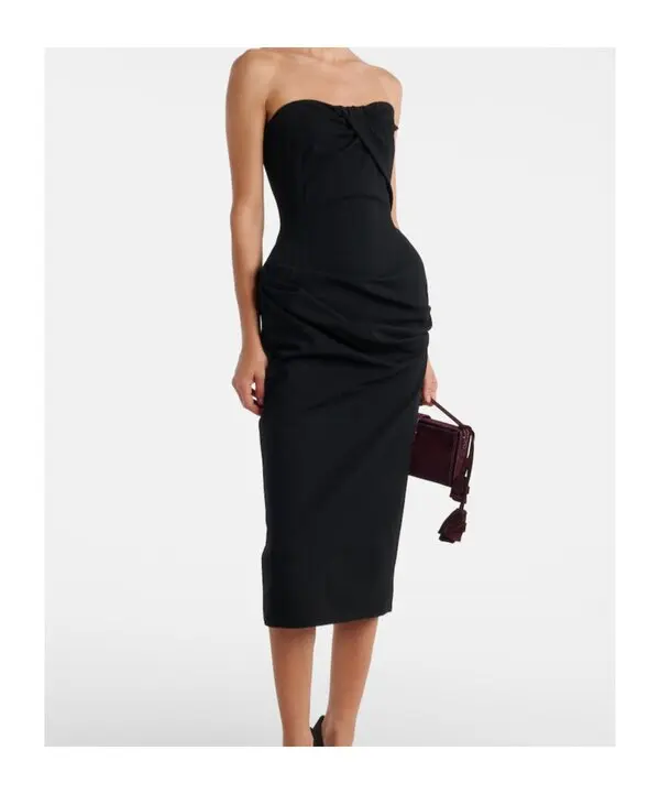 Magda Butrym Draped Midi Dress