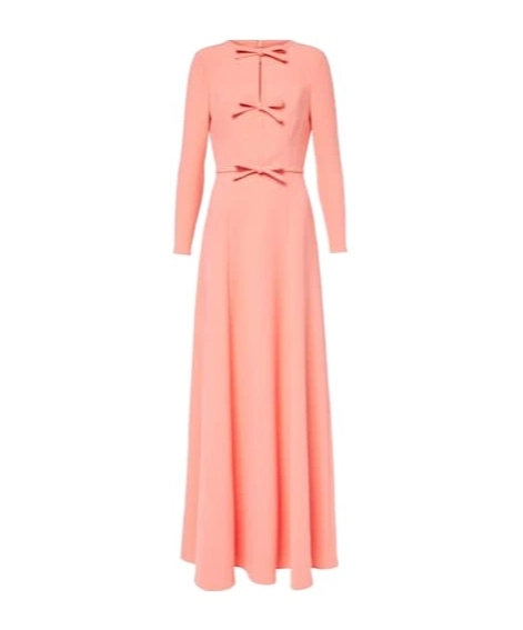 Carolina Herrera Bow-detail Crepe Gown - Pink