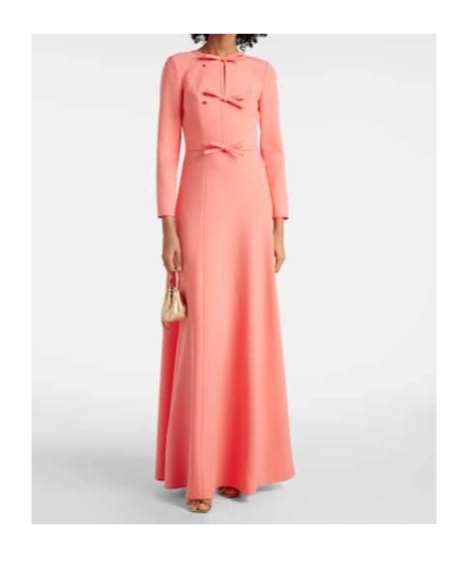 Carolina Herrera Bow-detail Crepe Gown