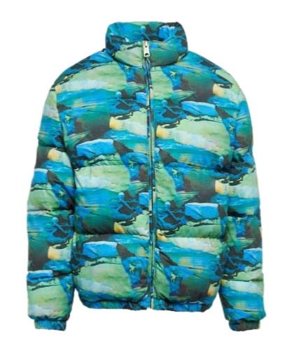 ERL Quilted Printed Down Jacket