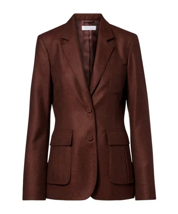 Gabriela Hearst Louisa Wool-blend Blazer - Brown