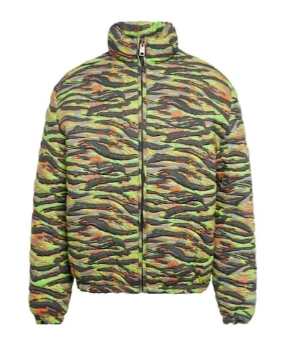 ERL Camouflage Quilted Cotton Jacket - Green