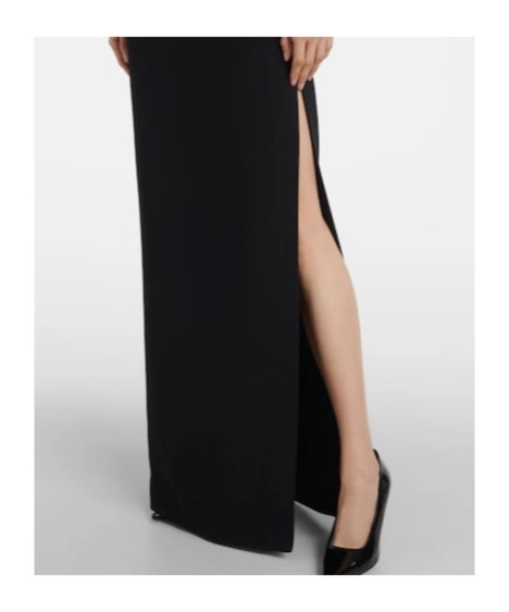 David Koma Crystal-embellished Cady Gown