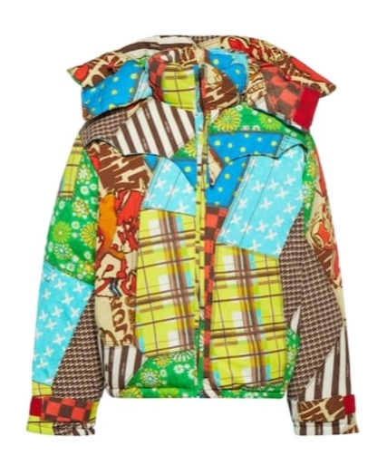 ERL Printed Cotton-blend Down Jacket - Green
