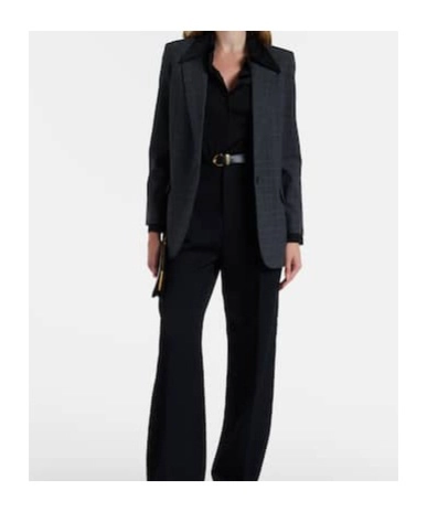 NILI LOTAN Plaid Blazer