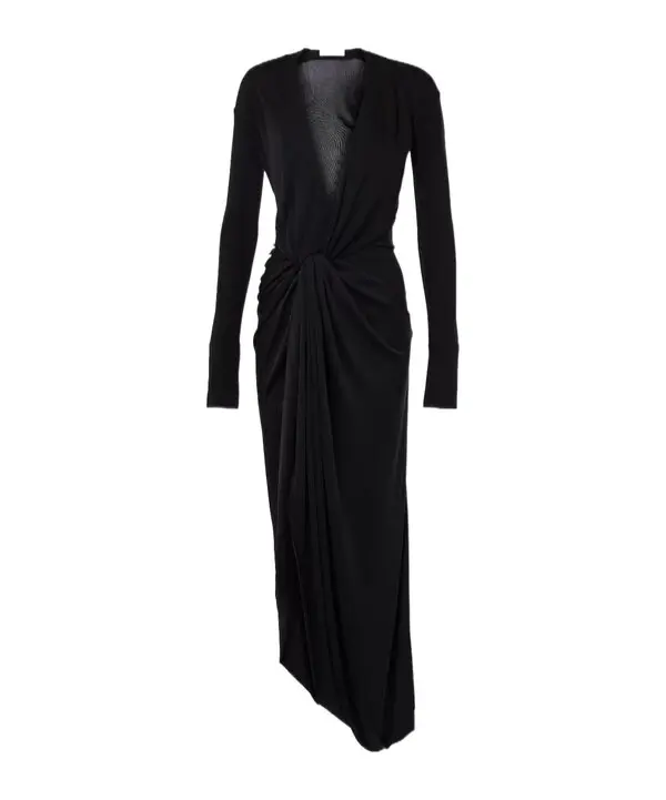 Victoria Beckham Knot-detail Jersey Gown
