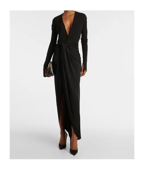 Victoria Beckham Knot-detail Jersey Gown