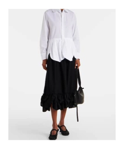 Comme Des Garçons Gathered Cotton Shirt