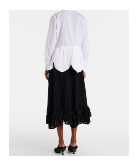 Comme Des Garçons Gathered Cotton Shirt