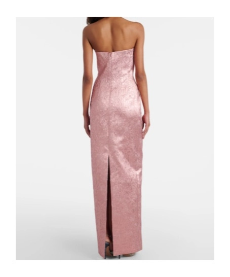 EMILIA WICKSTEAD Laelia Cloque Bustier Gown - Pink