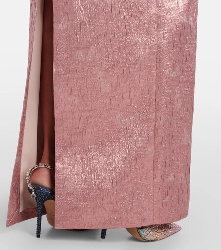 EMILIA WICKSTEAD Laelia Cloque Bustier Gown - Pink