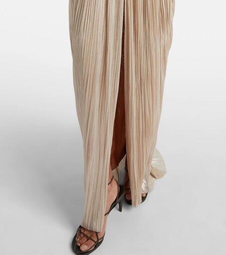 MARIA LUCIA HOHAN Noor Silk Tulle Corset Gown - Nude