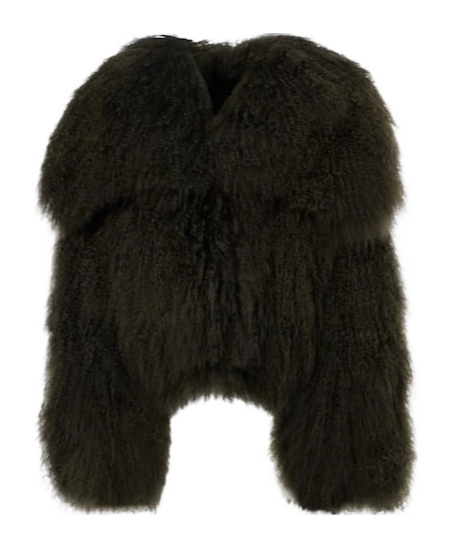Attico Faux Fur Bomber Jacket