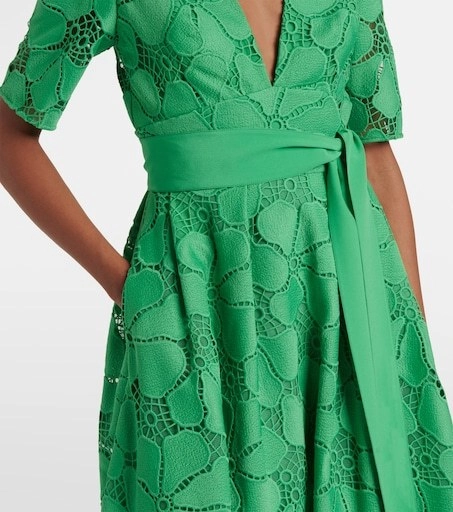 Elie Saab Deep V-neck Evening Dress