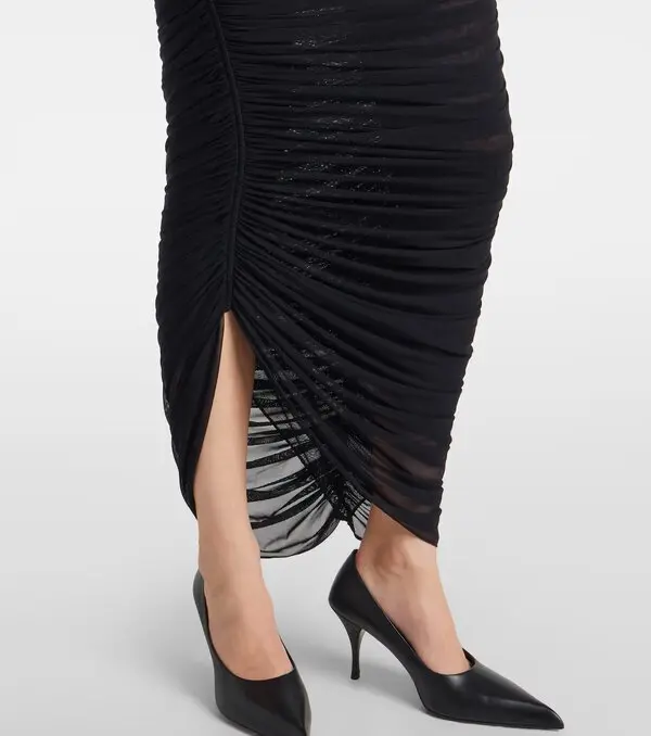 MUGLER Pendulous Ruffle Dress