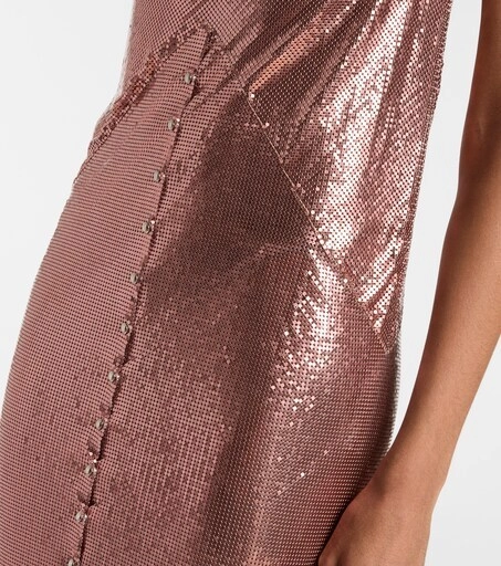 Rabanne Fringed Metallic Midi Dress