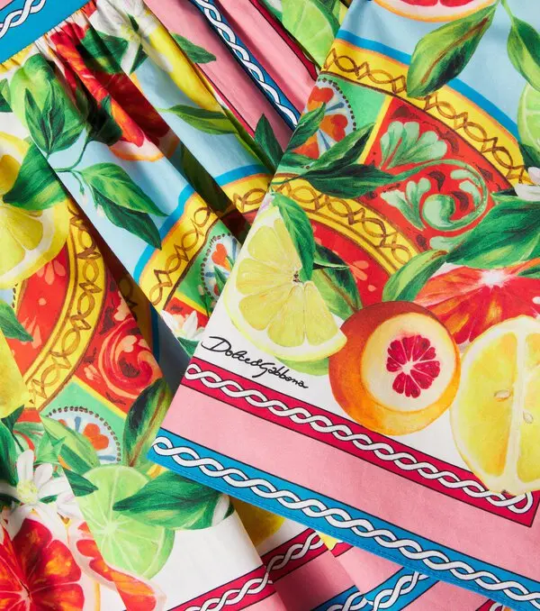 Dolce & Gabbana Taormina Printed Cotton Skirt