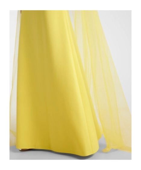 Jenny Packham Limelight Embellished Cape Gown