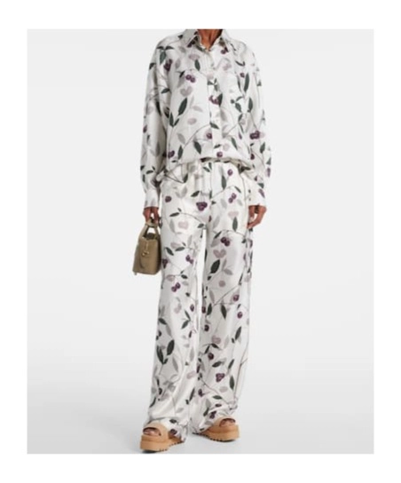 Stella McCartney Printed Silk Twill Shirt