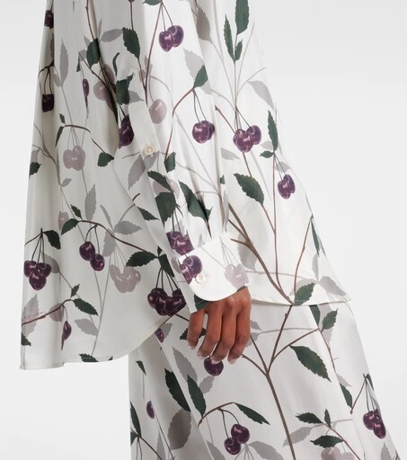 Stella McCartney Printed Silk Twill Shirt