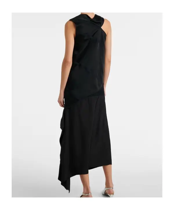 JIL SANDER Asymmetric Satin Top