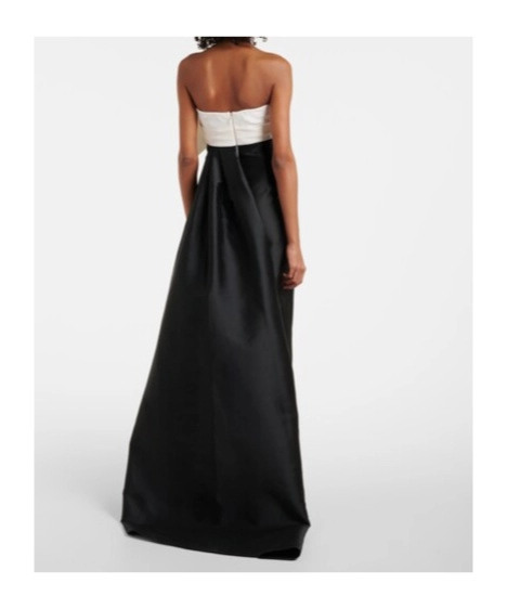 Monique Lhuillier Bow Detail Asymmetric Draped Gown