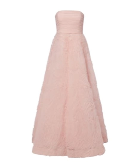 Rebecca Vallance Strapless Tulle Gown - Nude
