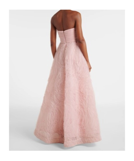 Rebecca Vallance Strapless Tulle Gown - Nude