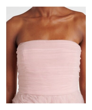Rebecca Vallance Strapless Tulle Gown - Nude